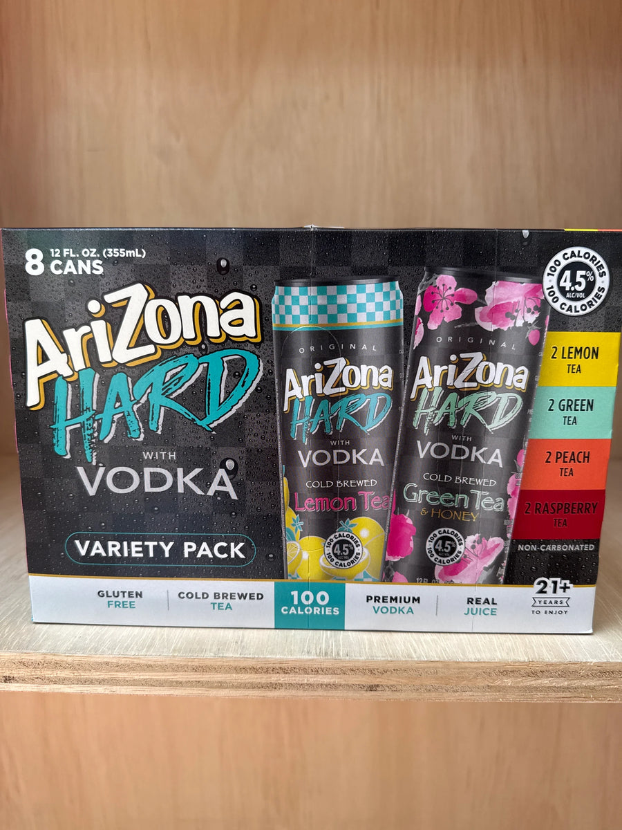 Arizona Vodka Hard Variety Pack 8pk Cans – Wine & Liquor Mart