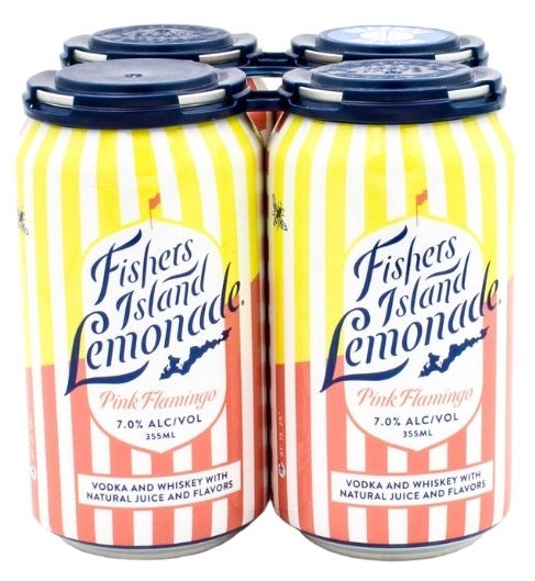 Fishers Island 100% Spiked Lemonade Pink Flamingo 355mL 4pk – Wine ...