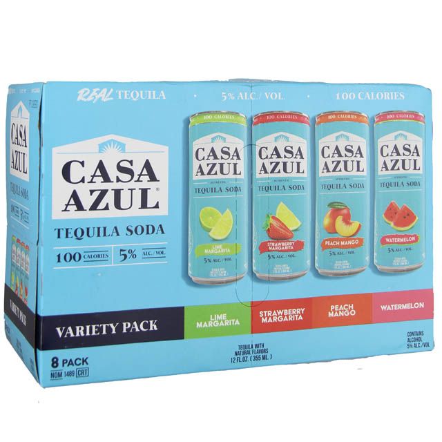 Casa Azul Tequila Soda Variety 8 Pack/355mL – Wine & Liquor Mart